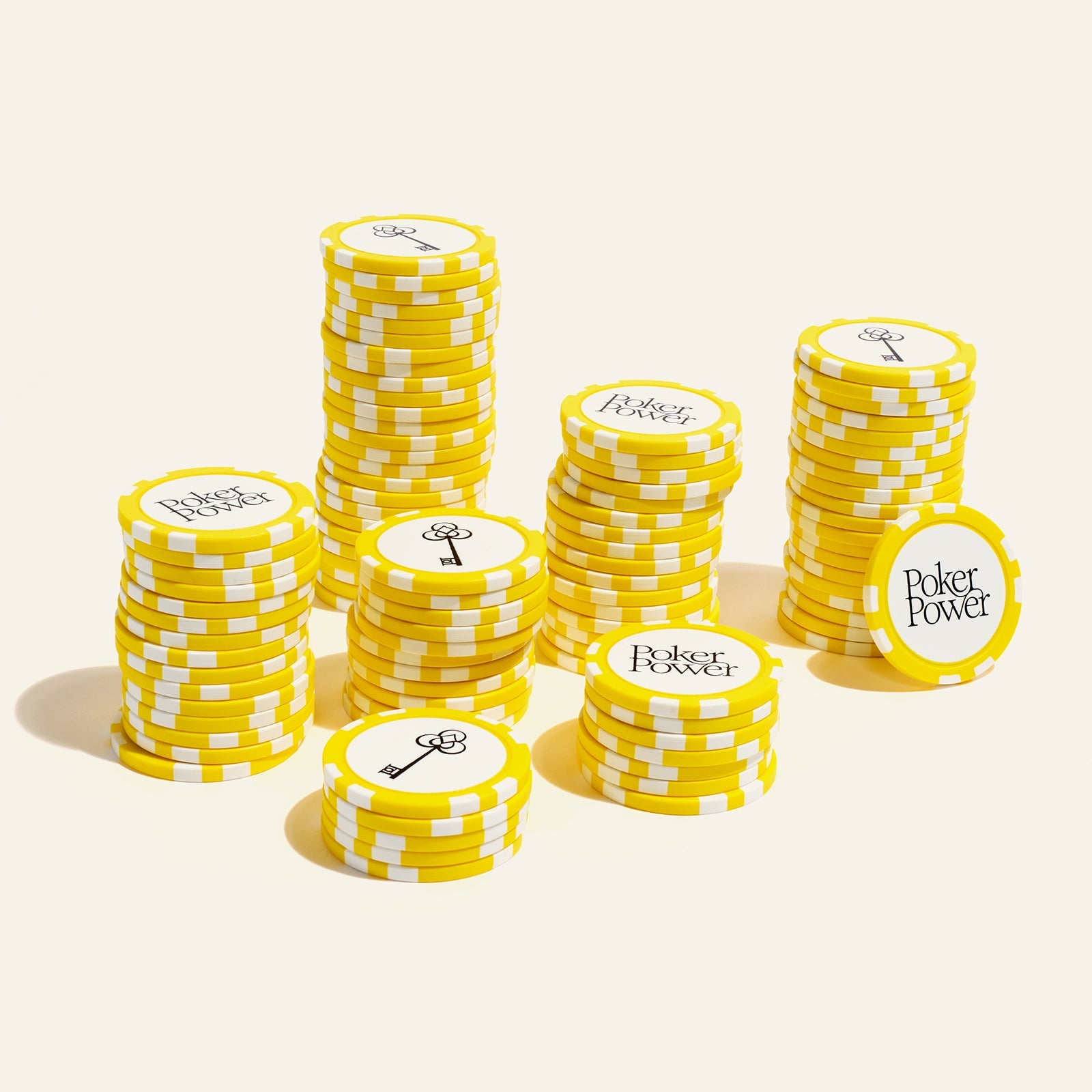 Bet-on-Yourself Poker Chips - Yellow - Poker Power